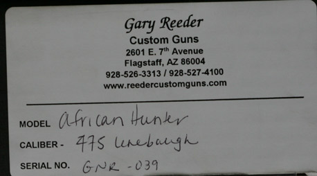 Gary Reeder African Hunter