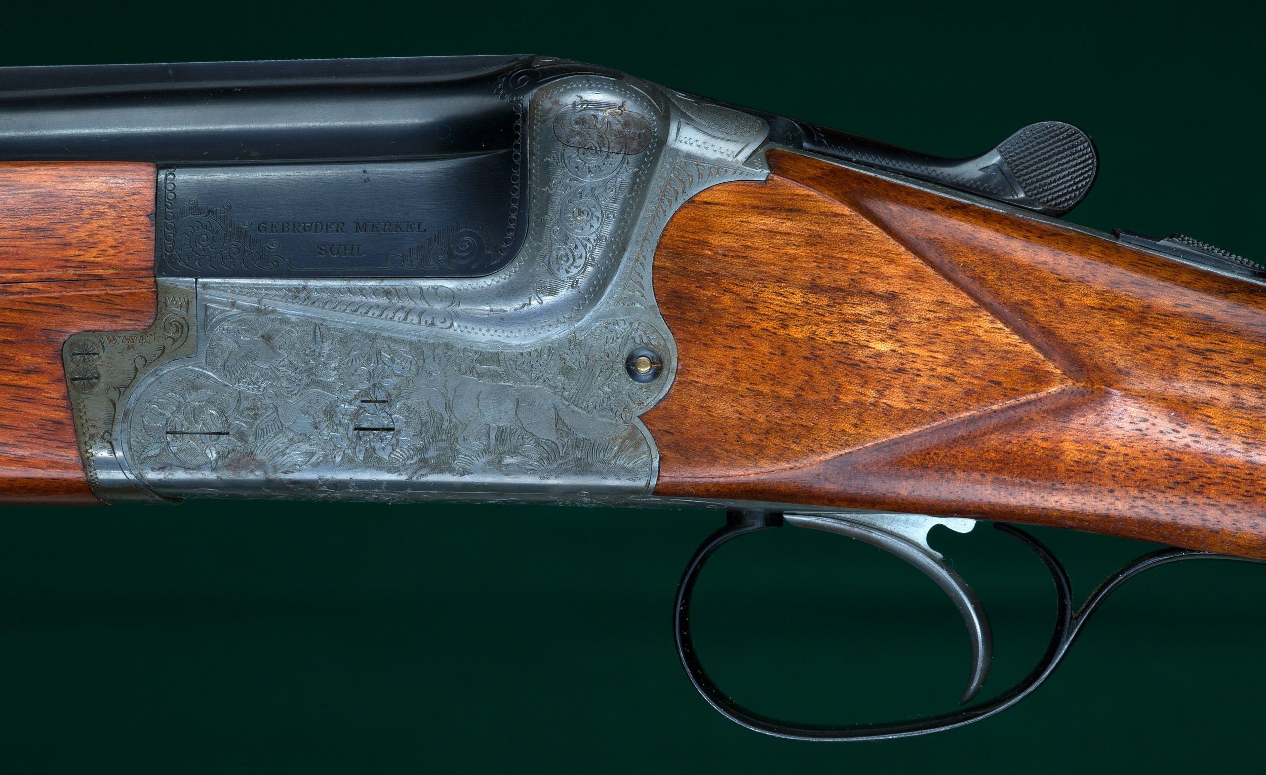 Merkel Model 201-E Boxlock Eje